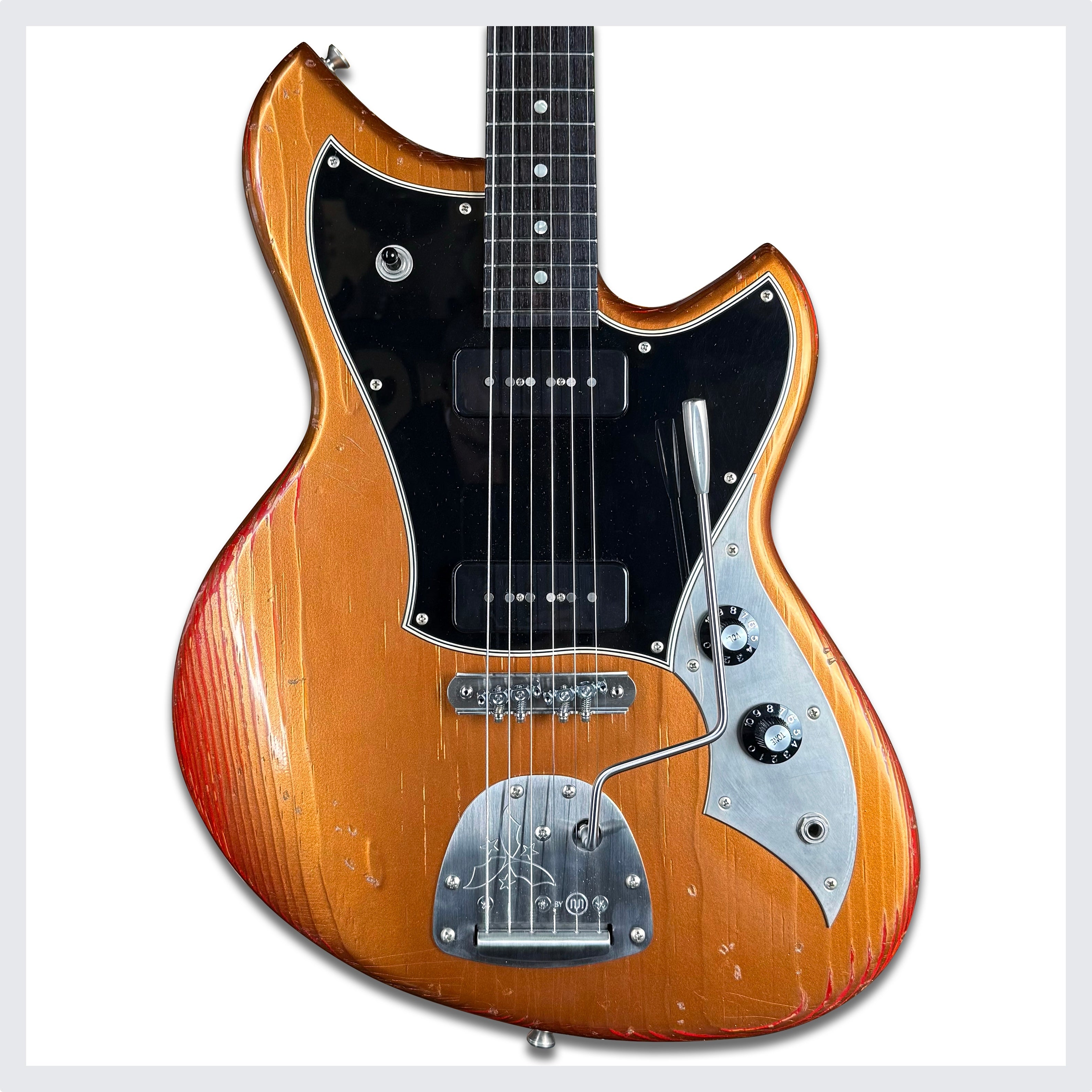 Novo Guitars Serus J Custom | Aztec Gold Over Cherry Burst – The ...