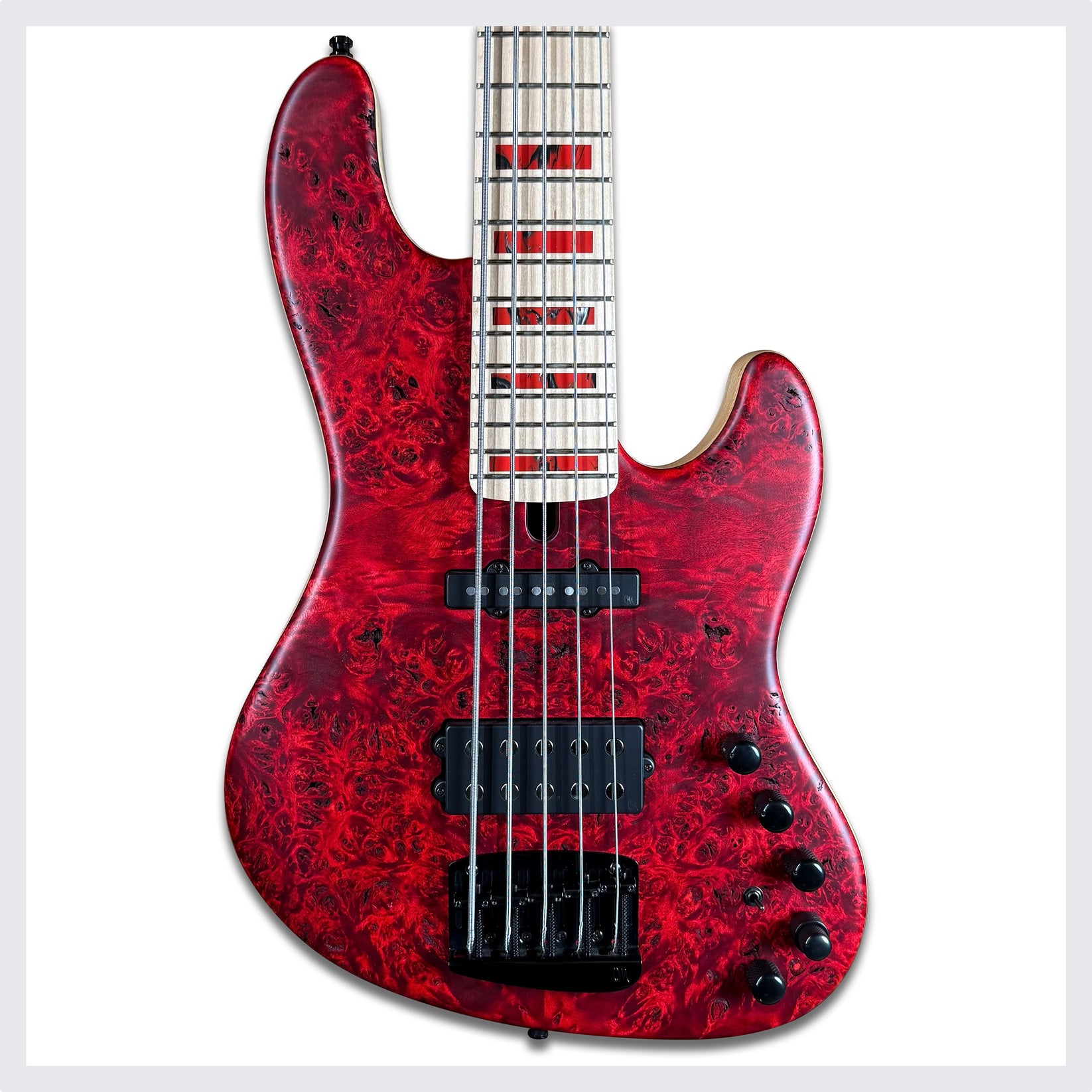 Mayones Jabba Custom 5 | Antique Red Raw – The Vibrato Bar