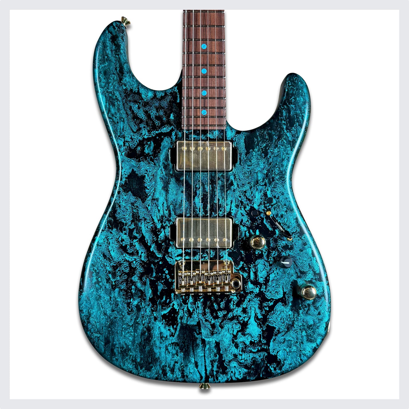 James Tyler Guitars Studio Elite HD | Turquoise Schmear with Black Tin ...